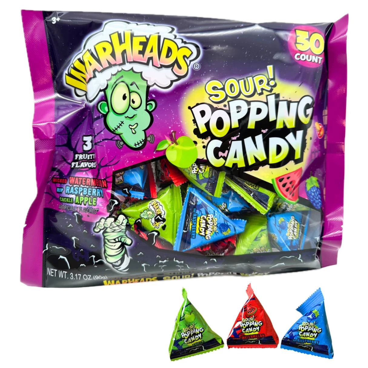 Warheads Sour Popping Candy 3.17oz - 12ct – I Got Your Candy