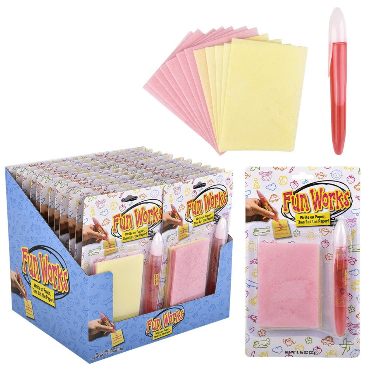 Fun Works Write and Eat Paper 1.16oz - 24ct – I Got Your Candy
