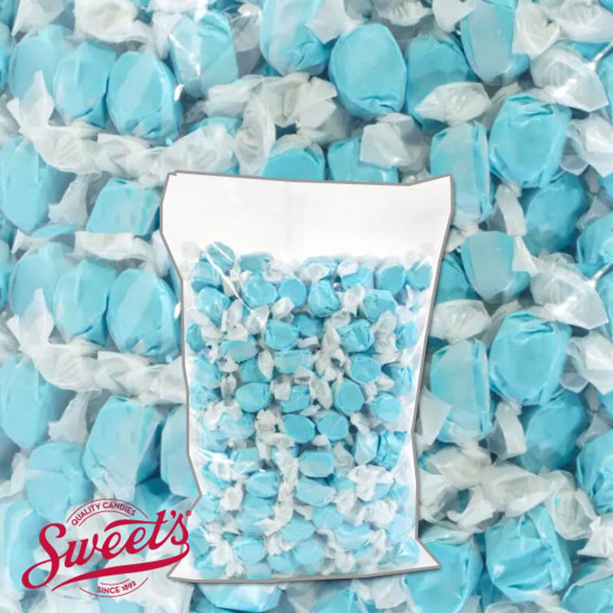 Sweet's Salt Water Taffy Blue Raspberry Bag 3lb – I Got Your Candy