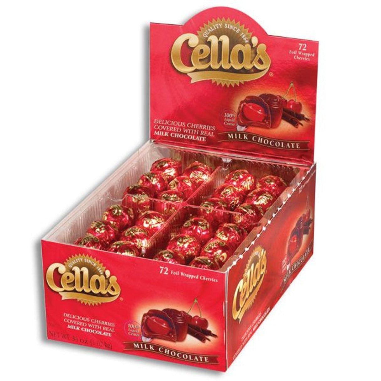 Cella's Milk Chocolate Covered Cherries 36oz - 72ct – I Got Your Candy