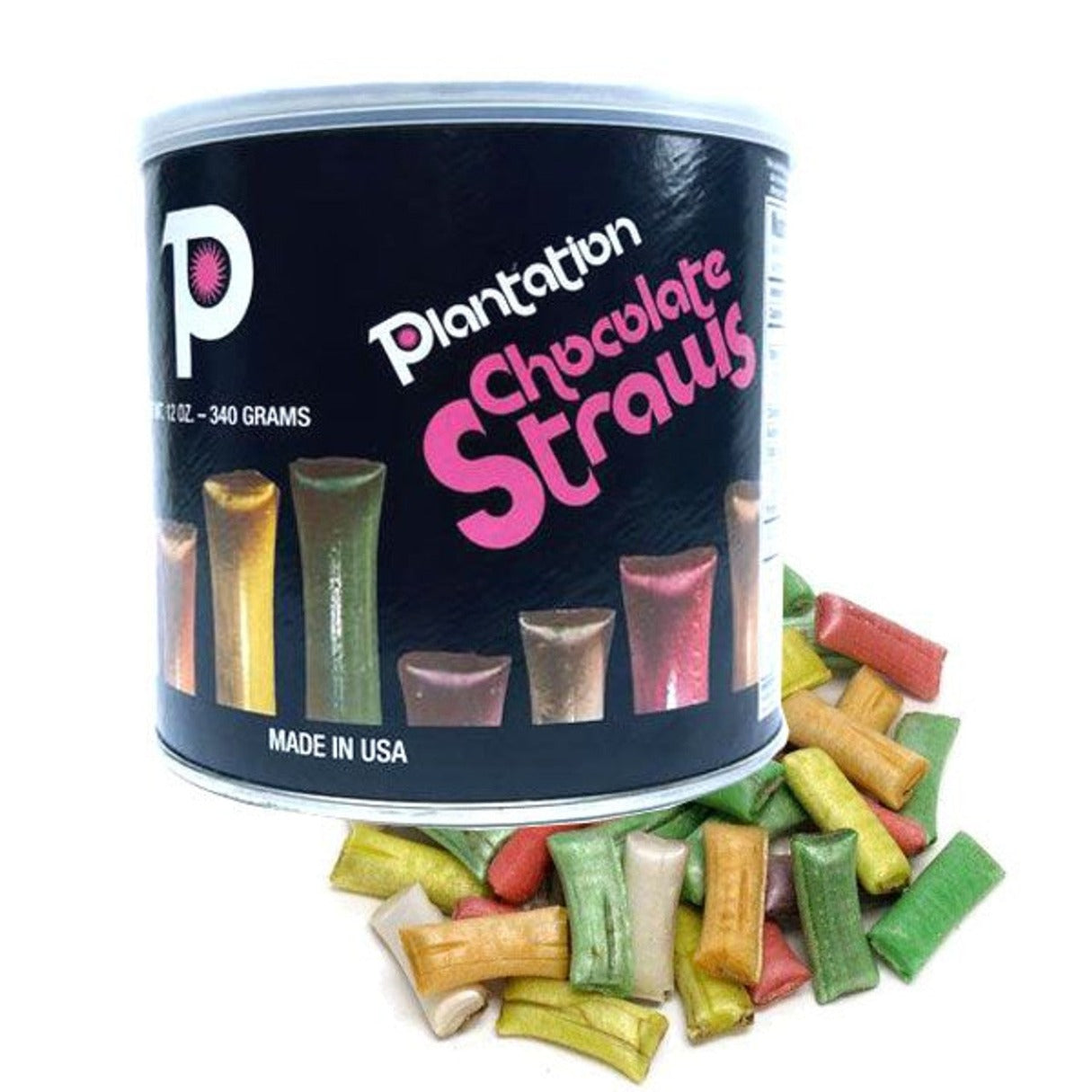 Chocolate Filled Straws 12oz Can - 12ct – I Got Your Candy