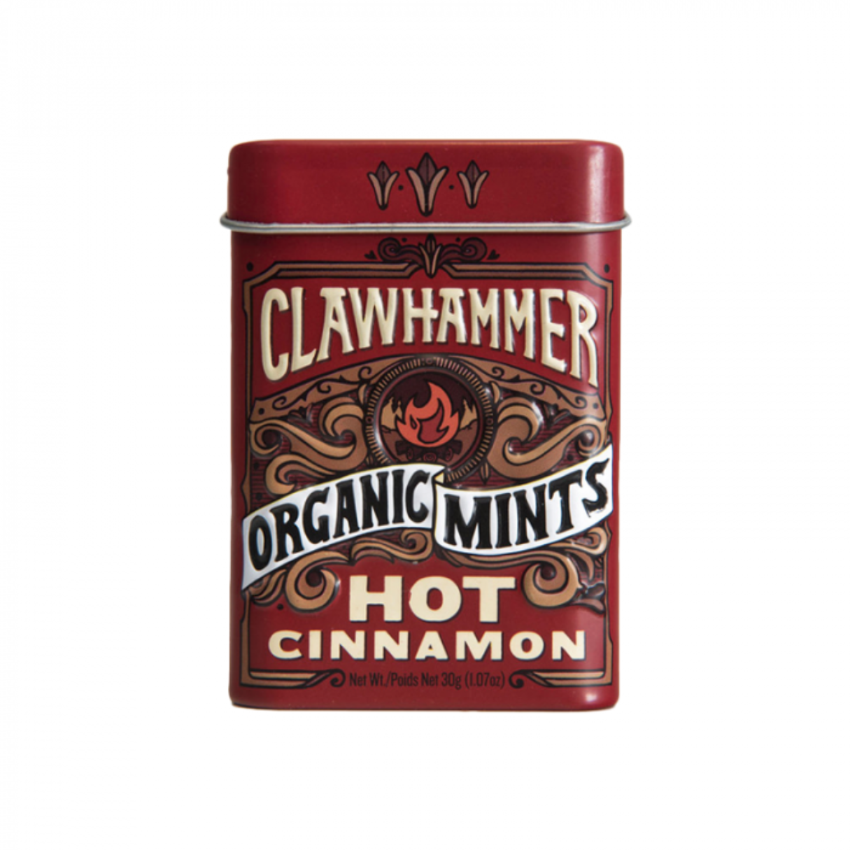 Clawhammer Organic Mints Hot Cinnamon 1.07oz - 144ct – I Got Your Candy