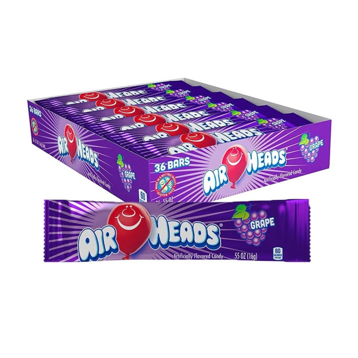 Airheads Grape 0.55oz - 36ct – I Got Your Candy