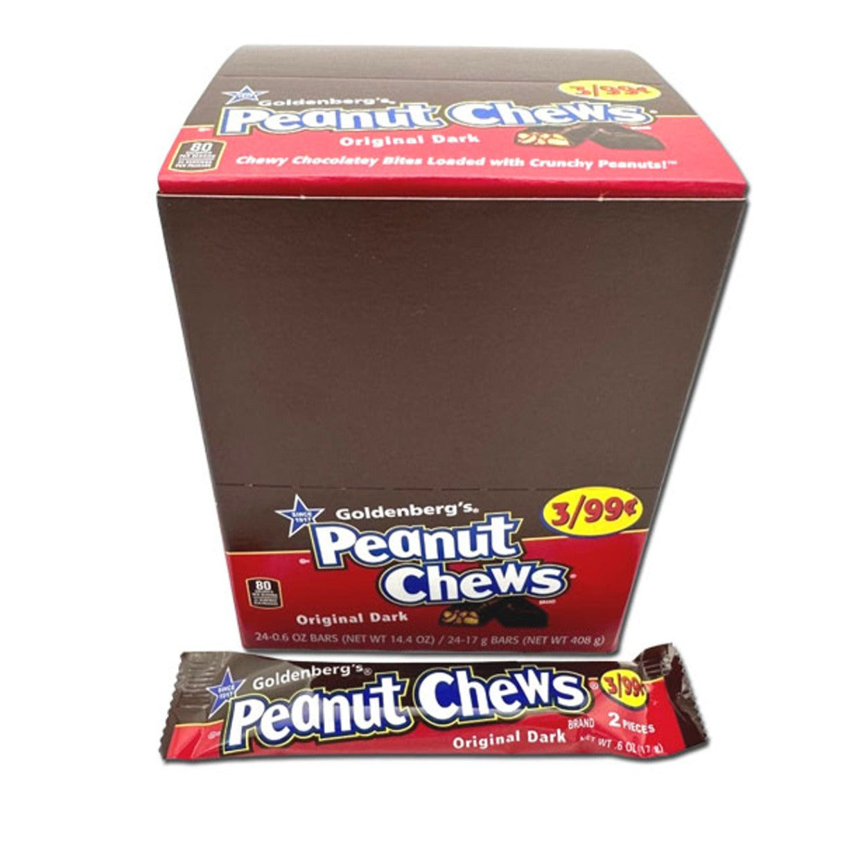 Goldenberg's Peanut Chews Change Maker .6oz - 24ct – I Got Your Candy