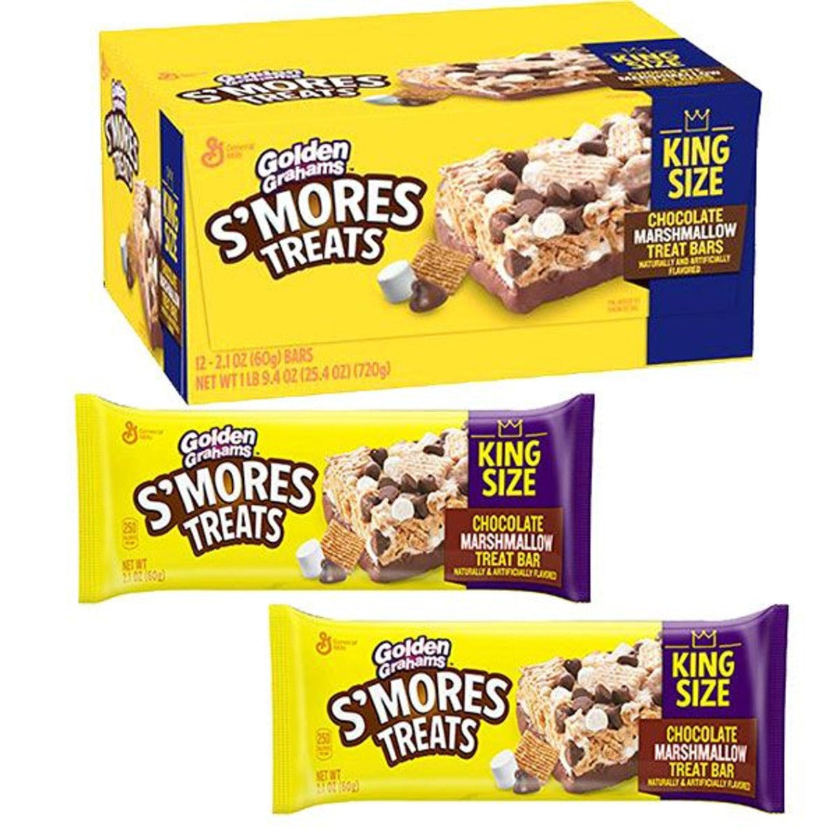 Golden Grahams S'mores Bars 2.01oz - 12ct – I Got Your Candy
