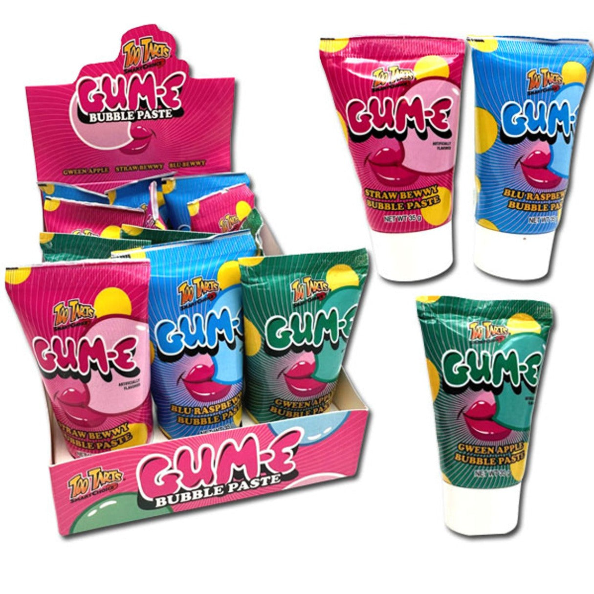 Gum-E Bubble Paste Bubble Gum - 12ct – I Got Your Candy