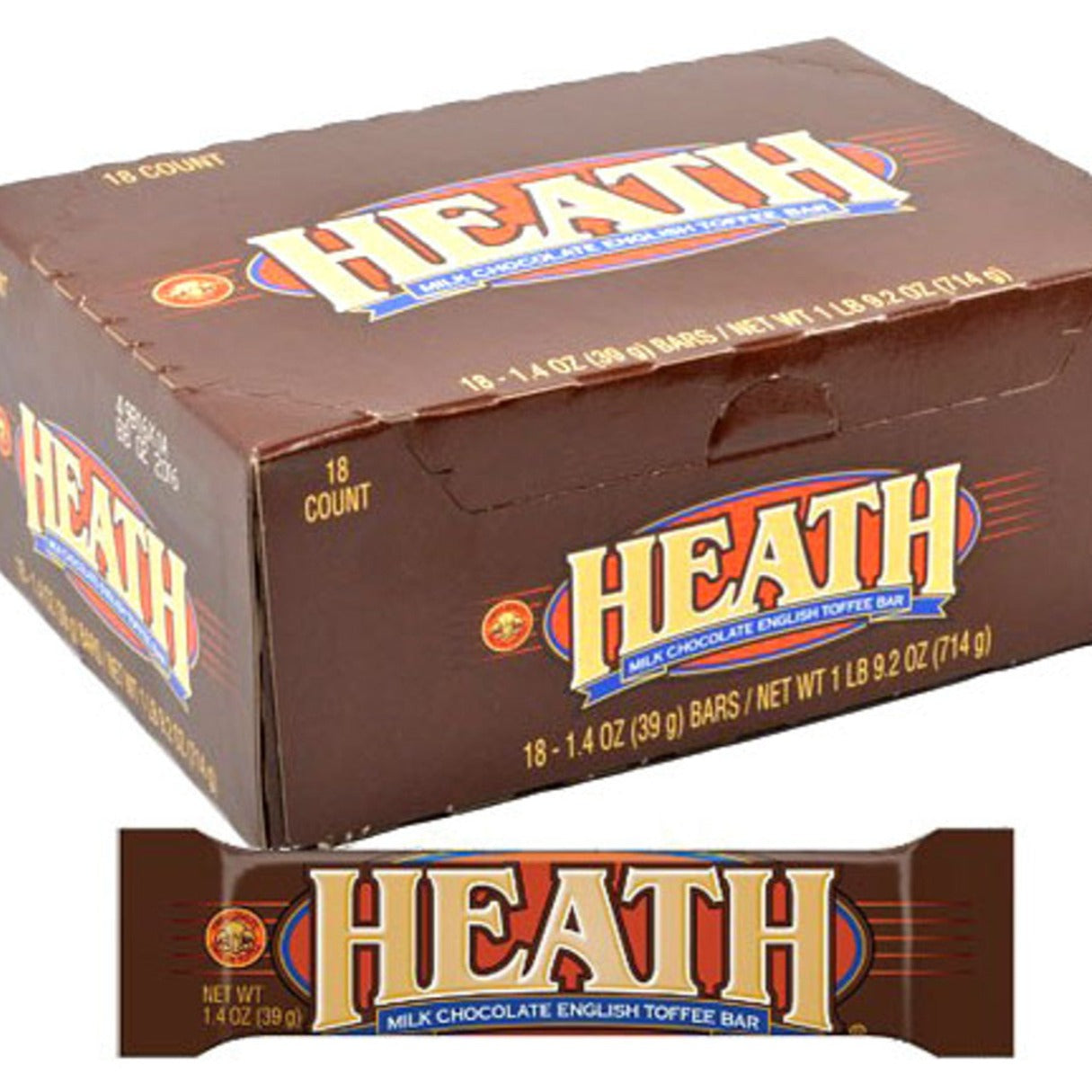 Heath Toffee Candy Bar 1.4oz - 18ct – I Got Your Candy