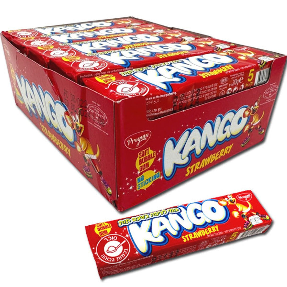 Kango Strawberry Bubble Gum - 20ct – I Got Your Candy