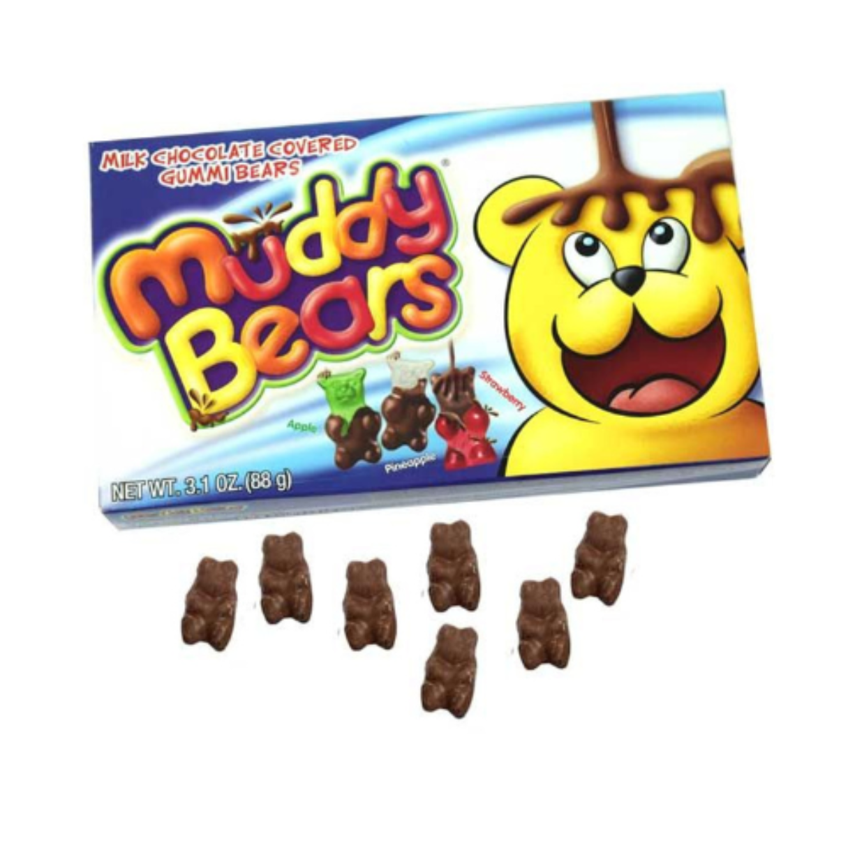 Muddy Bears Chocolate Gummies Theater Box 3.1oz - 12ct – I Got Your Candy