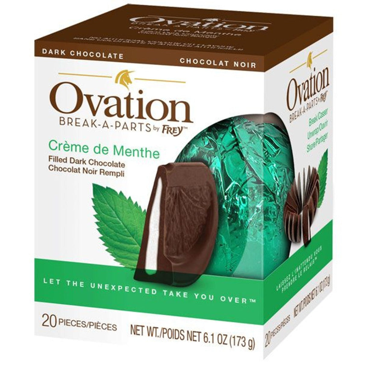 Ovation Creme De Menthe Dark Chocolate Ball 6.17oz - 12ct – I Got Your ...