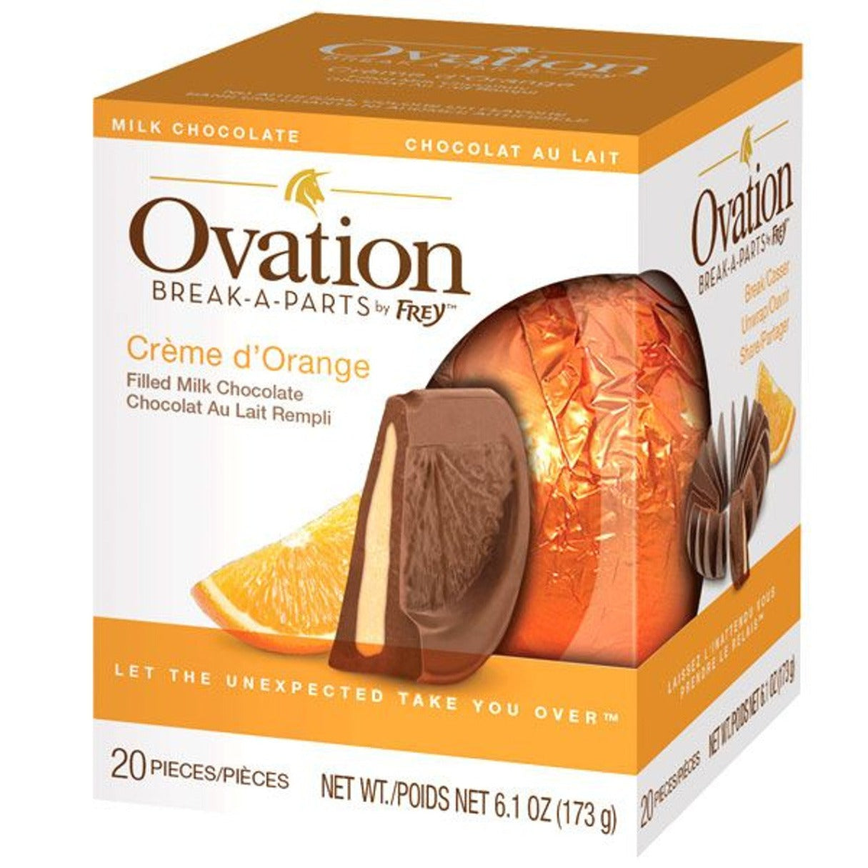 Ovation Creme De Orange Milk Chocolate Ball 6.17oz - 12ct – I Got Your ...