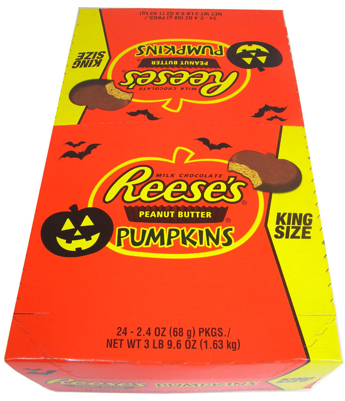 Reese's Peanut Butter Pumpkin King Size Box 2.4oz - 24ct – I Got Your Candy