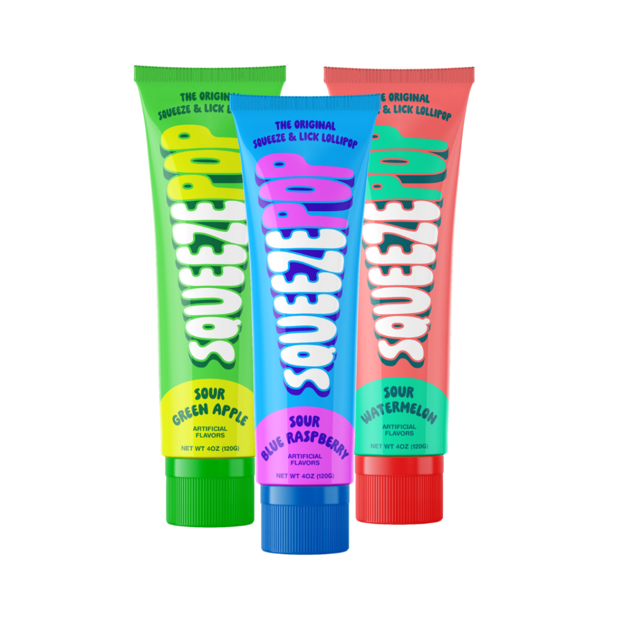 Iconic Candy Squeeze Pop Assorted 4oz - 12ct – I Got Your Candy