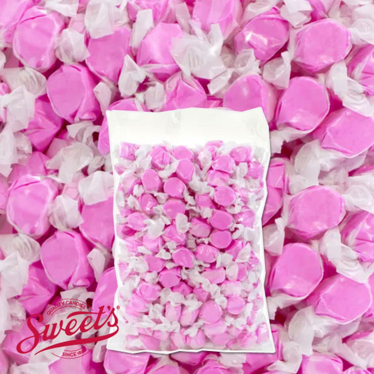 Sweet's Salt Water Taffy Strawberry Bag 3lb - 1ct – I Got Your Candy