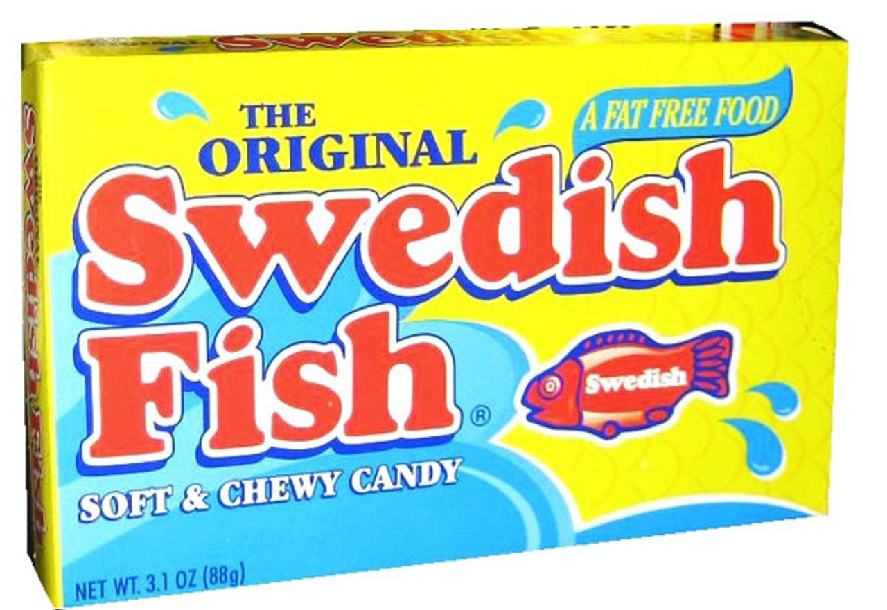 Swedish Fish Red Theater Box 3.1oz - 12ct – I Got Your Candy