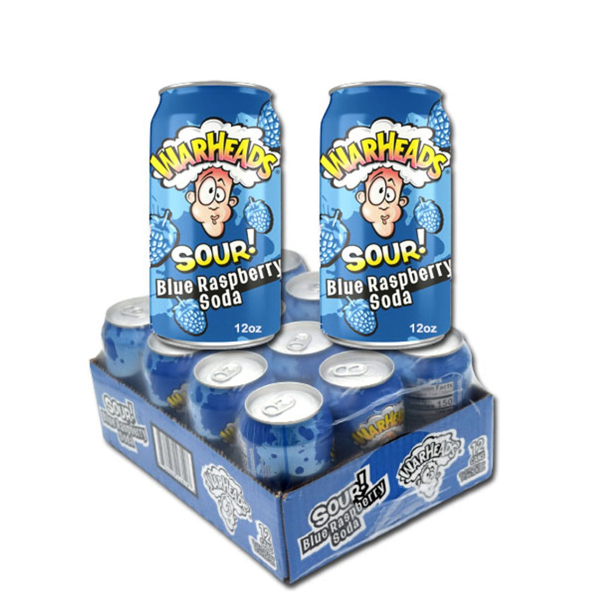 Warheads Soda Pop Blue Raspberry 12oz- 12ct – I Got Your Candy