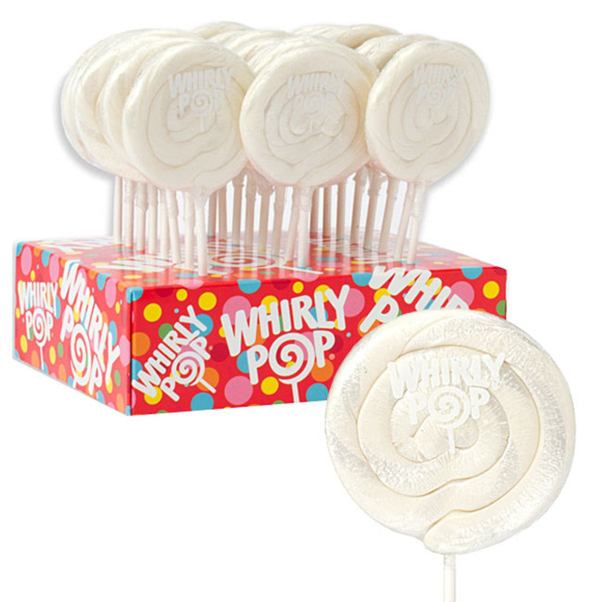 Whirly Pops White 24 Count Adams & Brooks – I Got Your Candy