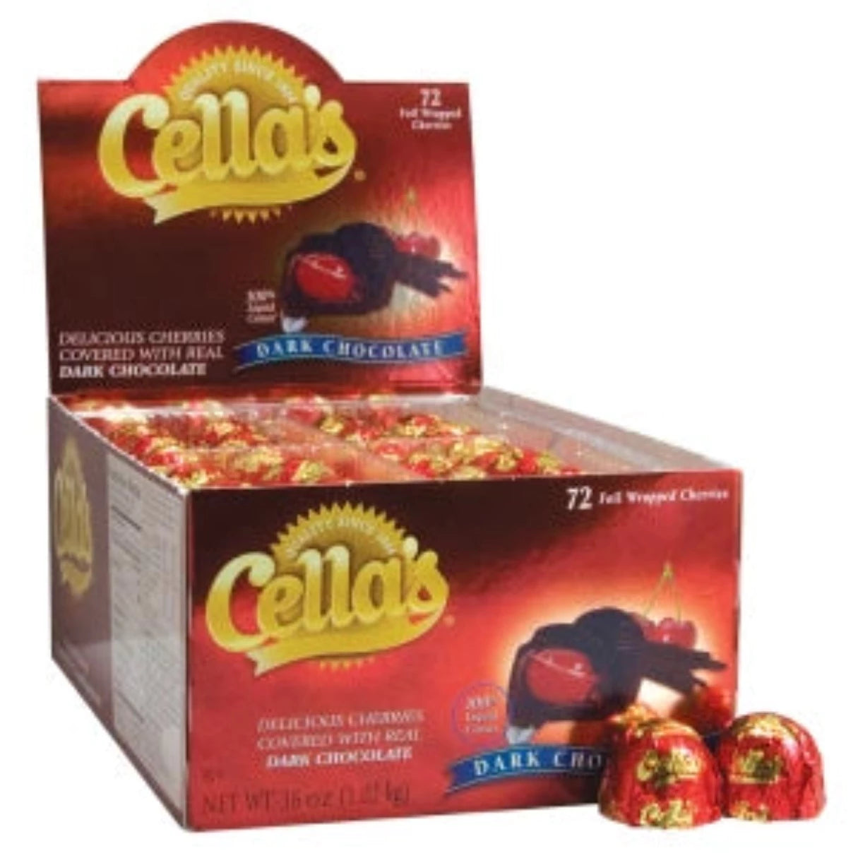 Cella Dark Chocolate Covered Cherries 36oz - 72ct – I Got Your Candy