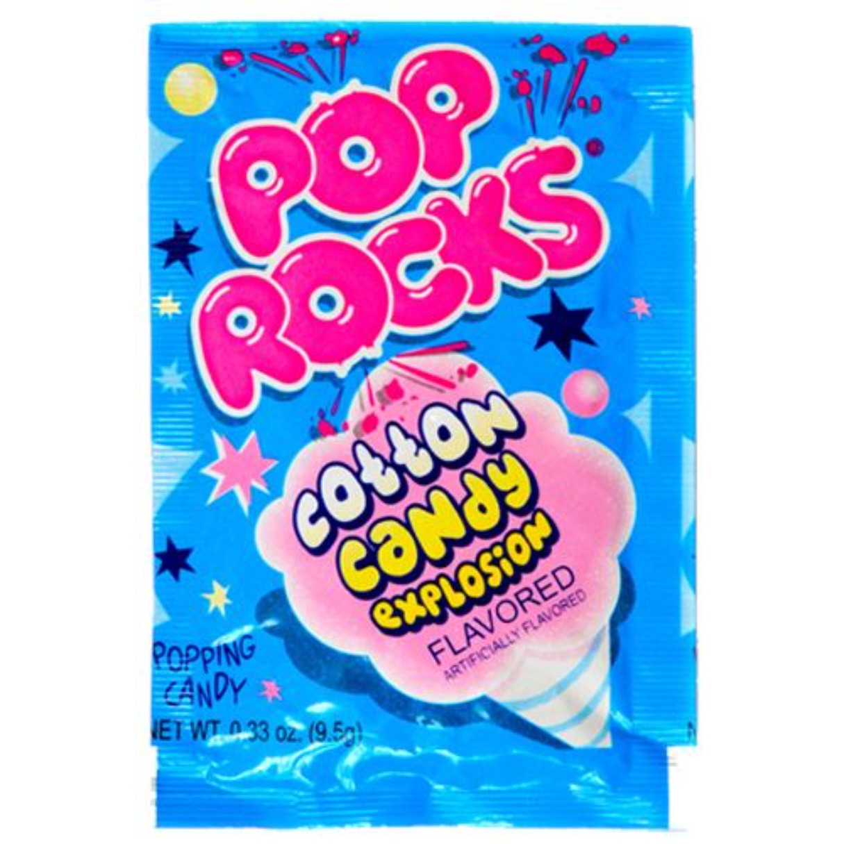 Pop Rocks Cotton Candy Popping Candy .33oz - 24ct – I Got Your Candy