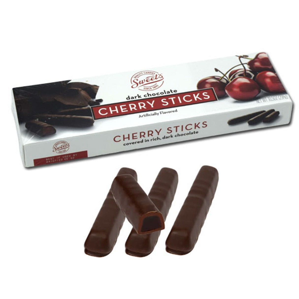 Sweet's Dark Chocolate Sticks Cherry 10.5oz - 6ct – I Got Your Candy