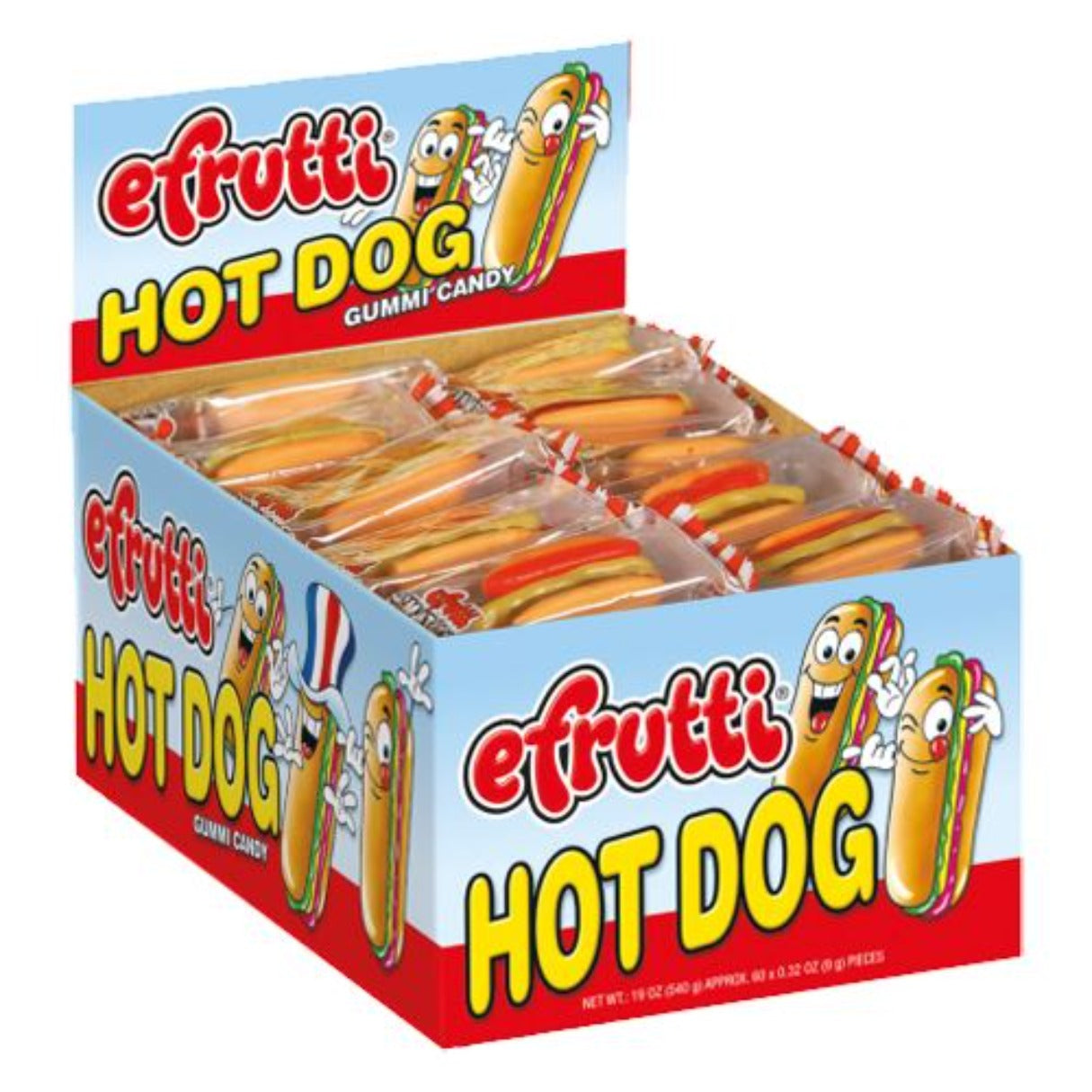 Efrutti Gummi Hot Dog .32oz - 60ct – I Got Your Candy