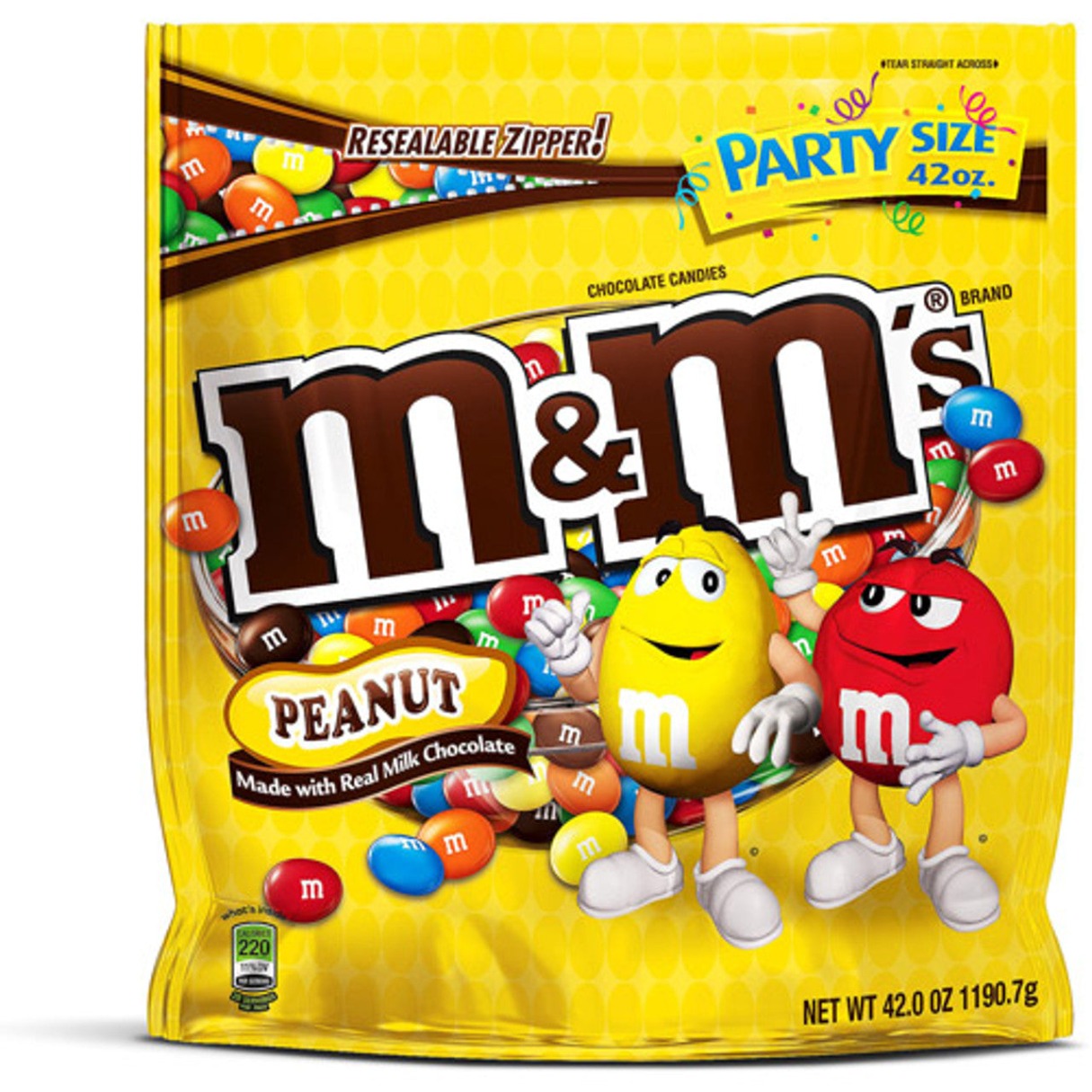 M&M's Peanut Bag 38oz - 6ct – I Got Your Candy