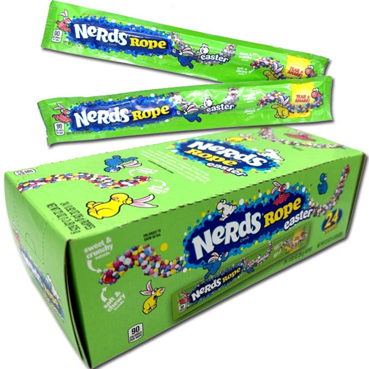 Nerds Rope Easter .92oz - 24ct – I Got Your Candy