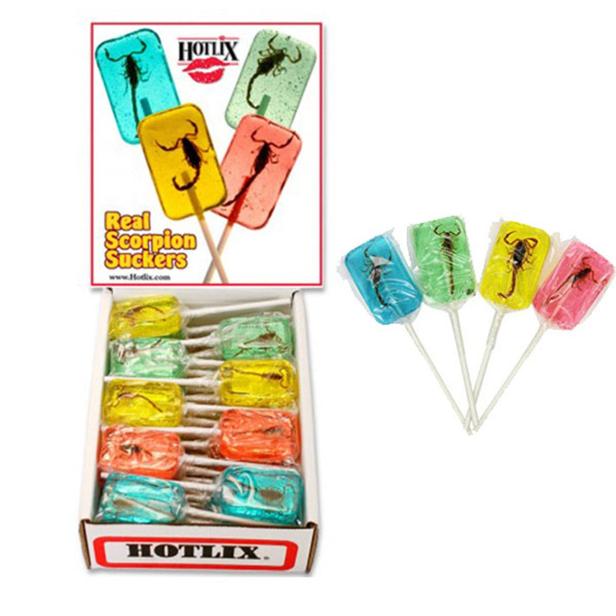Hotlix Scorpion Lollipops 1oz - 36ct – I Got Your Candy