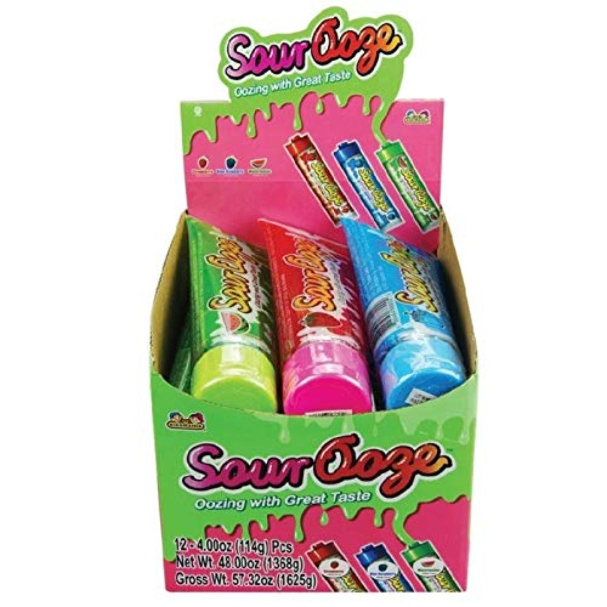Kidsmania Sour Ooze Tubes 4oz - 12ct – I Got Your Candy